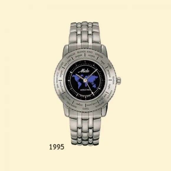 美度/Mido WORLD TIMER 世界时 系列 不锈钢 石英机芯 男表 M52004181-小迈步海淘品牌官网