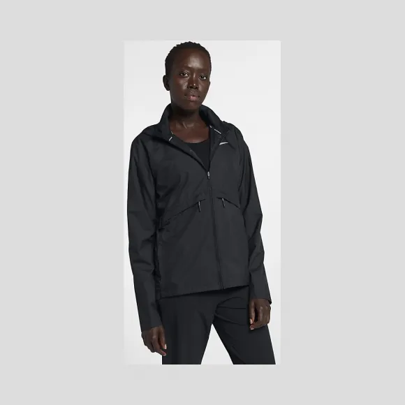 耐克/Nike Packable 女子跑步拒水夹克 933467-010-小迈步海淘品牌官网