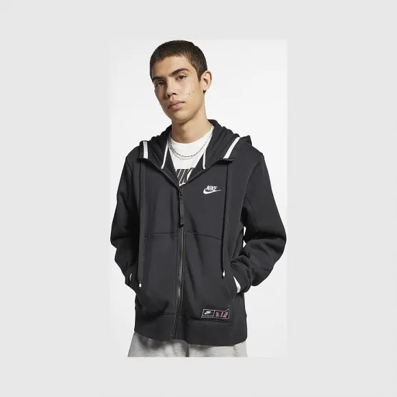 耐克/Nike 男子全长拉链开襟起绒连帽衫 AR1816-010-小迈步海淘品牌官网