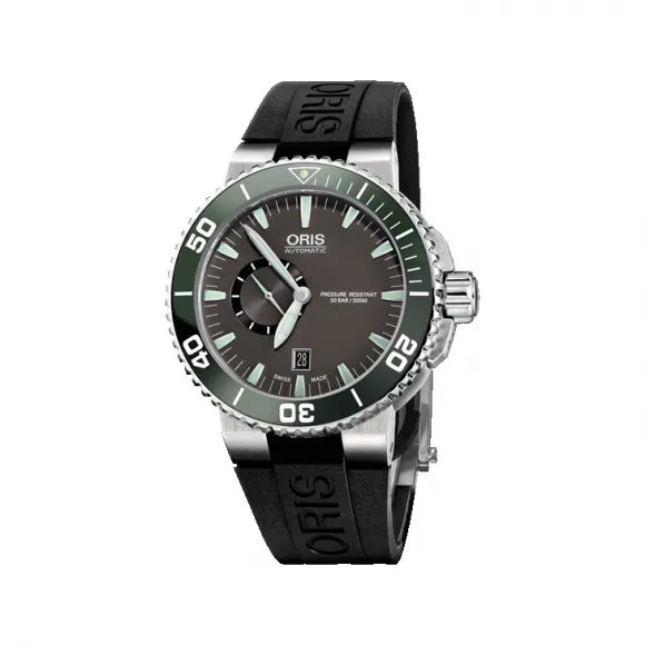 豪利时/Oris Oris Aquis Aquis 小秒针日历腕表 01 743 7673 4137-07 4 26 34EB-小迈步海淘品牌官网