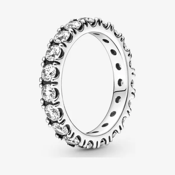 潘多拉/Pandora 闪耀成排宝石永恒戒 190050C01-小迈步海淘品牌官网