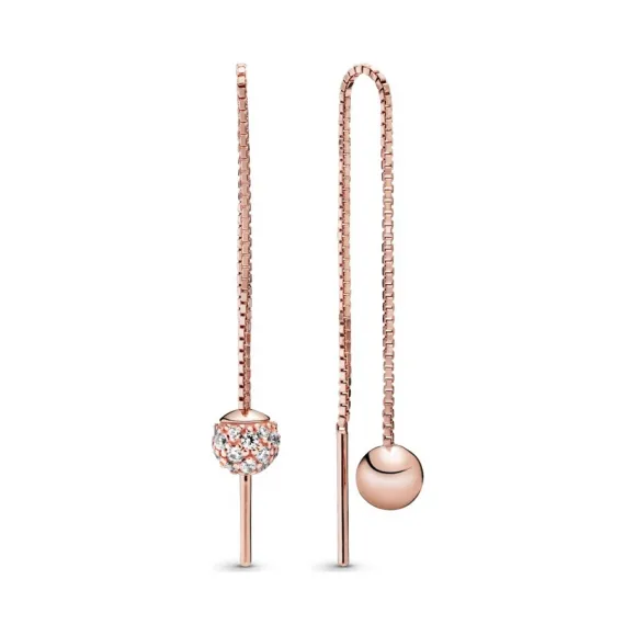 潘多拉/Pandora 闪亮密镶珠饰耳线 耳坠 Pandora Rose 288325CZ-小迈步海淘品牌官网