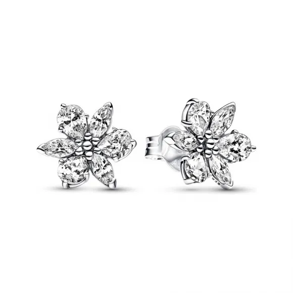 潘多拉/Pandora 闪耀花朵标本耳钉 292633C01-小迈步海淘品牌官网