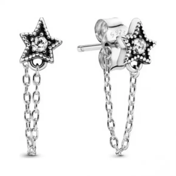 潘多拉/Pandora 天之星际耳钉 耳钉 925银 298604C01-小迈步海淘品牌官网