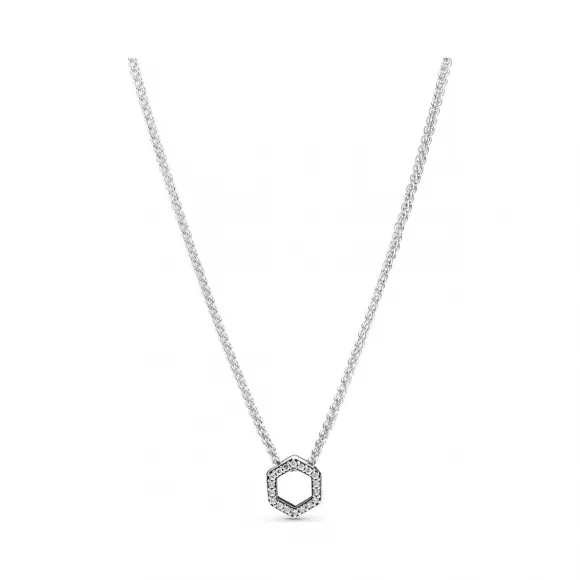 潘多拉/Pandora 璀璨六角蜂巢短链 - 398787C01-50 - 项链与坠饰-小迈步海淘品牌官网