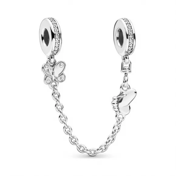 潘多拉/Pandora 银 安全链 797865CZ-05-小迈步海淘品牌官网