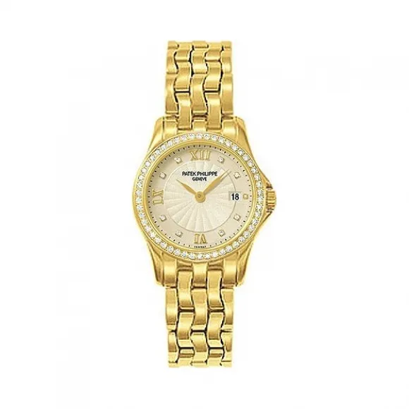 百达翡丽/Patek Philippe 卡拉特拉瓦 Calatrava 系列 18kt黄金 石英机芯 4906-101J-小迈步海淘品牌官网