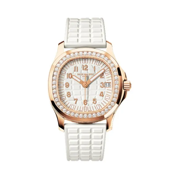 百达翡丽/Patek Philippe Aquanaut 系列 玫瑰金 自动机械机芯 女表 5068R-010-小迈步海淘品牌官网