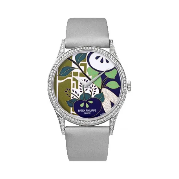 百达翡丽/Patek Philippe 卡拉特拉瓦 Calatrava 系列 铂金 自动机械机芯 5077-100P-021-小迈步海淘品牌官网