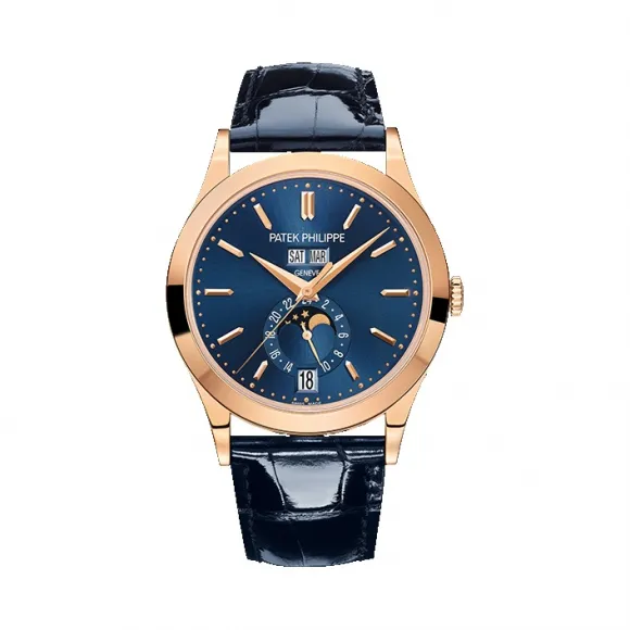 百达翡丽/Patek Philippe 复杂功能时计 Complications 系列 18k玫瑰金 自动机械机芯 男表 5396R-014 ...