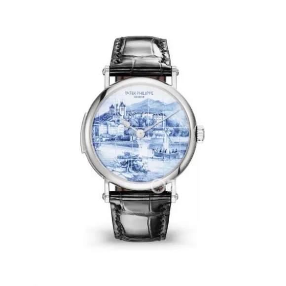 百达翡丽/Patek Philippe 珍稀工艺系列 37MM 18k白金 男表 5538G-014-小迈步海淘品牌官网