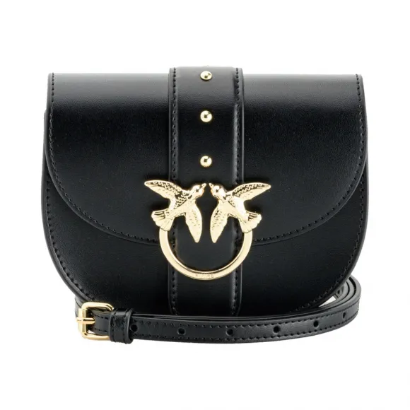 品高/Pinko Simply 皮革 Go-Round 手袋 1P21SH-Y6JCZ99-小迈步海淘品牌官网