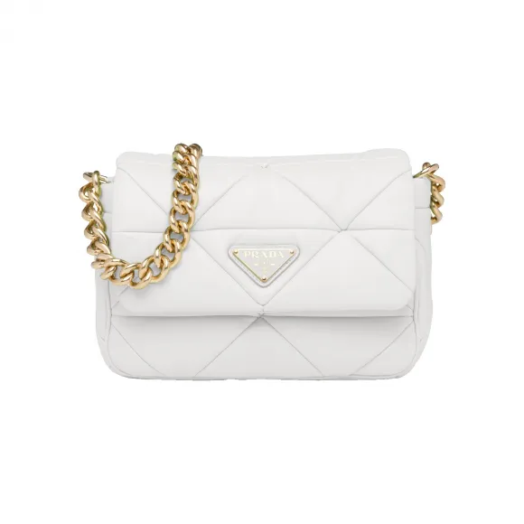 普拉达/Prada System 软羊革拼缝单肩包 1BD292-2DMO-F0009-V-L9O-小迈步海淘品牌官网