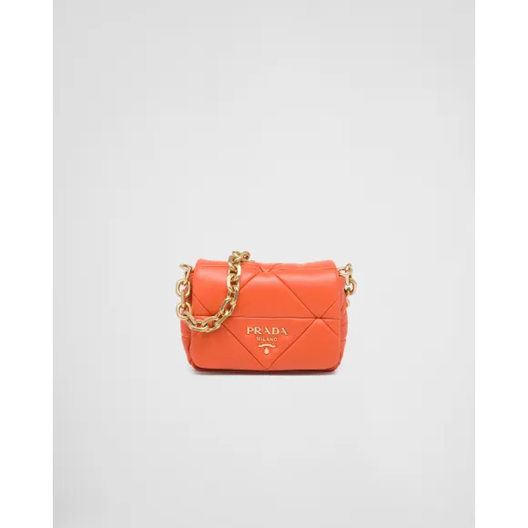 普拉达/Prada Prada System 软羊革拼缝单肩包 1BD292-2DMO-F0049-小迈步海淘品牌官网