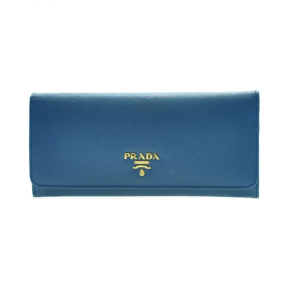 普拉达/Prada 蓝色 牛皮 钱包 1M1132-QWA-F0215-小迈步海淘品牌官网