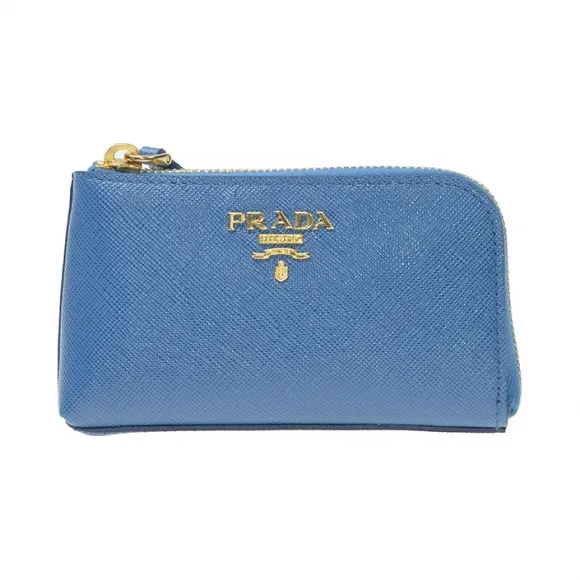 普拉达/Prada 蓝色 牛皮 钥匙包 1M1333-QWA-F0215-小迈步海淘品牌官网