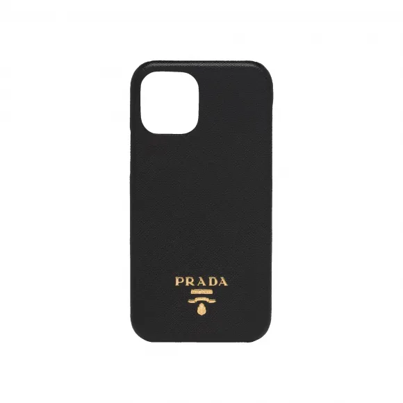 普拉达/Prada iPhone 12 和12 Pro Saffiano 皮革手机套 1ZH129-QWA-F0002-小迈步海淘品牌官网