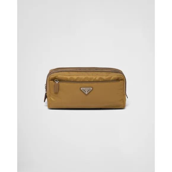 普拉达/Prada Re-Nylon 再生尼龙和Saffiano 皮革旅行收纳包 2NA030-2DMH-F0005-小迈步海淘品牌官网