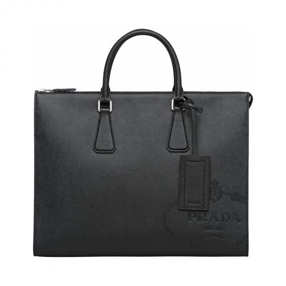 普拉达/Prada Saffiano 皮革公文包 2VG039-9Z2-F0002-小迈步海淘品牌官网