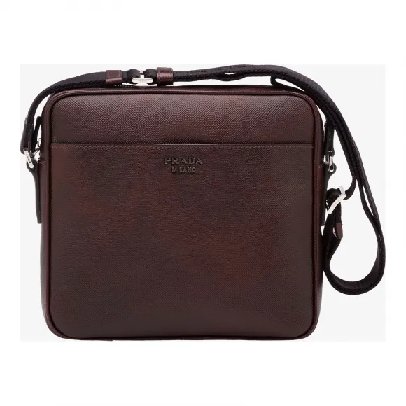 普拉达/Prada 咖啡色 邮差包 2VH014 2FAD F0201-小迈步海淘品牌官网