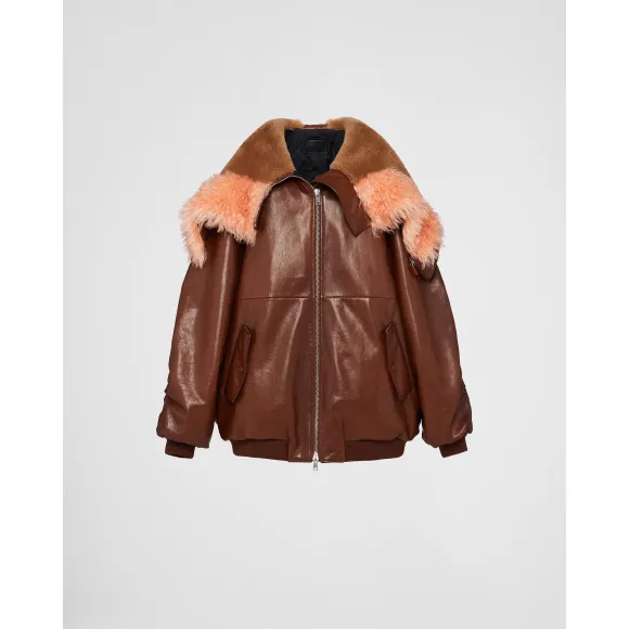 普拉达/Prada 皮革外套 56A058-11KD-F0005-小迈步海淘品牌官网