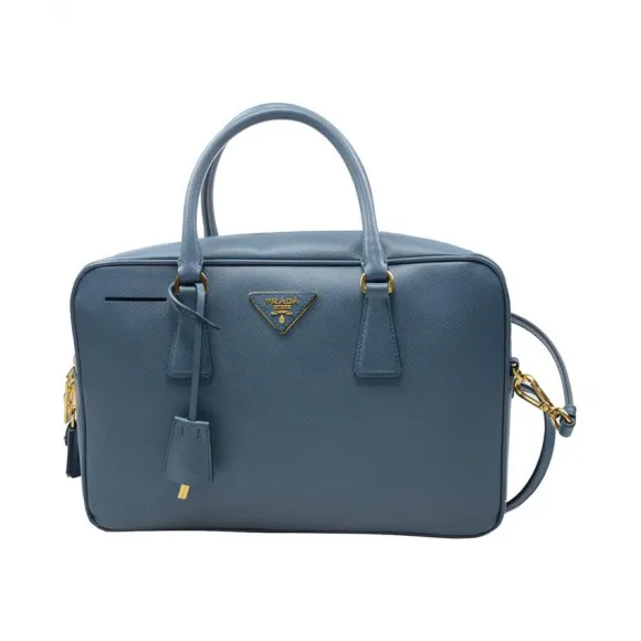 普拉达/Prada 蓝色 牛皮 手提包 BL0095-NZV-F0F16-小迈步海淘品牌官网