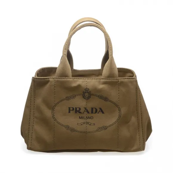 普拉达/Prada 啡色 帆布 手提包 BN1877-ZKI-F0005-小迈步海淘品牌官网
