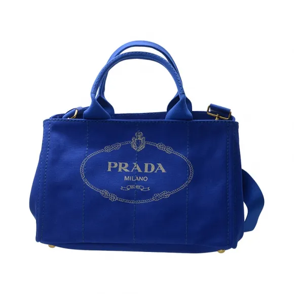 普拉达/Prada 蓝色 帆布 手提包 BN2642-ZKI-F0215-小迈步海淘品牌官网