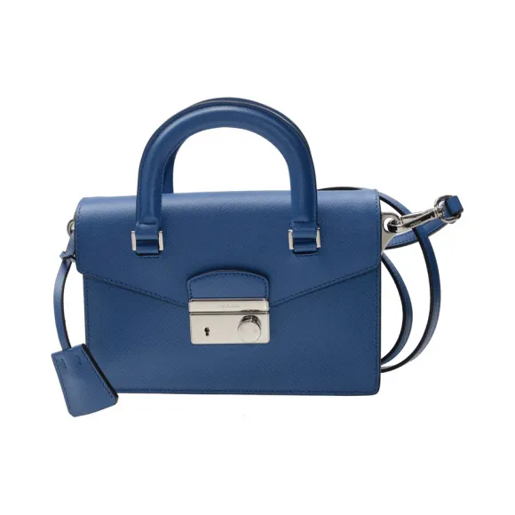 普拉达/Prada 深蓝色 牛皮 手提包 BN2649-NZV-F0215-小迈步海淘品牌官网