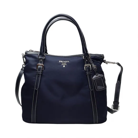 普拉达/Prada 深蓝色 尼龙 手提包 BR5116-QXO-F0355-小迈步海淘品牌官网