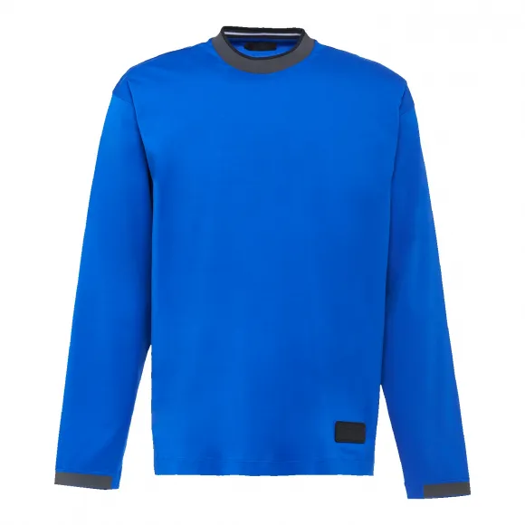 普拉达/Prada 钴蓝色 T恤 SJN242 1S6M F0215-小迈步海淘品牌官网