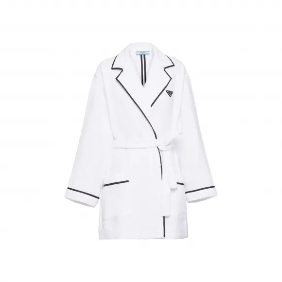 普拉达/Prada 毛圈织物睡袍 VT6060-1ZR3-F0009-S-211-小迈步海淘品牌官网