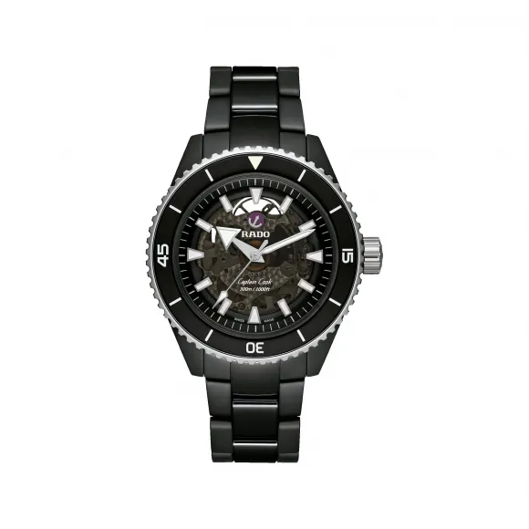 雷达/Rado Captain Cook High-Tech Ceramic 系列 43.0mm 高科技陶瓷 自动机械腕表 男表 ...
