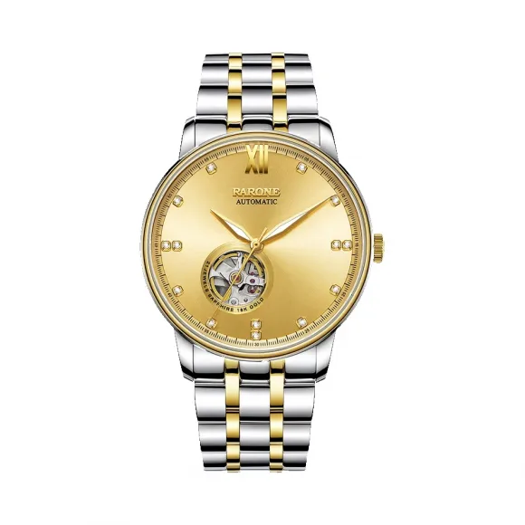 雷诺/Rarone 辉煌系列 316L精钢表壳 机械机芯 9890118060312-小迈步海淘品牌官网