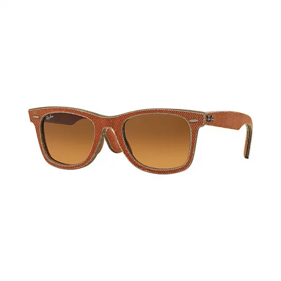 Ray-Ban 雷朋 经典徒步旅行者·牛仔 RB2140F Orange Denim - 醋酸纤维 - 橘色 镜片 ...