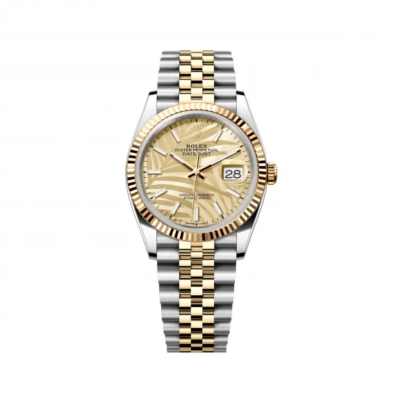 劳力士/Rolex 日志型 36 黄金钢（蚝式钢与18ct黄金的组合） 自动机械机芯 36毫米 中性表 M126233-0037-小迈步海淘品牌官网