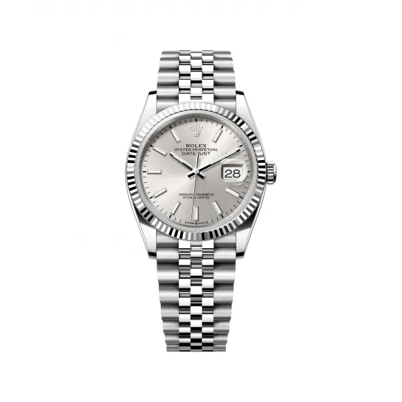 劳力士/Rolex 日志型 36腕表 白色黄金钢（蚝式钢与18ct白色黄金的组合） - M126234-0013-小迈步海淘品牌官网