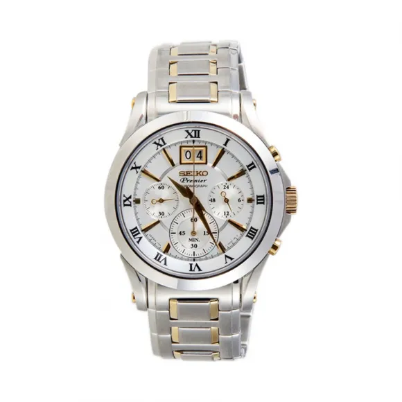精工/Seiko Premier系列 不锈钢 石英机芯 男表 SPC058J1-小迈步海淘品牌官网