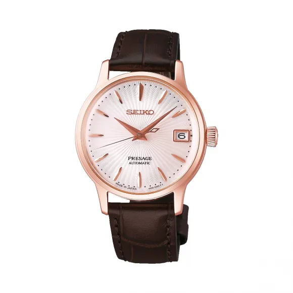 精工/Seiko 33.75 MM 不锈钢 自动上弦机械机芯(可手动上弦) 女表 SRRY028-小迈步海淘品牌官网