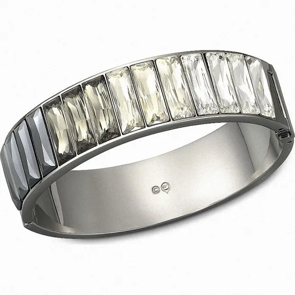 施华洛世奇/Swarovski 手镯 Platinum 阔手镯, S 1108919-小迈步海淘品牌官网