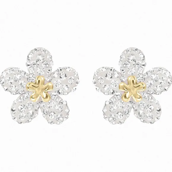 施华洛世奇/Swarovski Tough 耳钉 花朵 黄色 混合金属润饰 5136838-小迈步海淘品牌官网