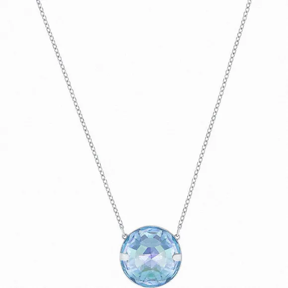 施华洛世奇/Swarovski 项链 Globe Necklace, Blue, Rhodium plating 5261057-小迈步海淘品牌官网