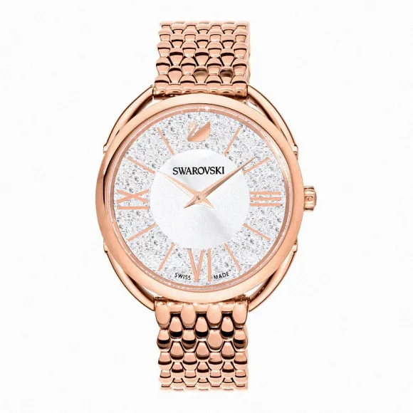 施华洛世奇/Swarovski Crystalline Glam 腕表 瑞士制造 金属手链 玫瑰金色调 玫瑰金色调润饰 5452465-小迈步 ...