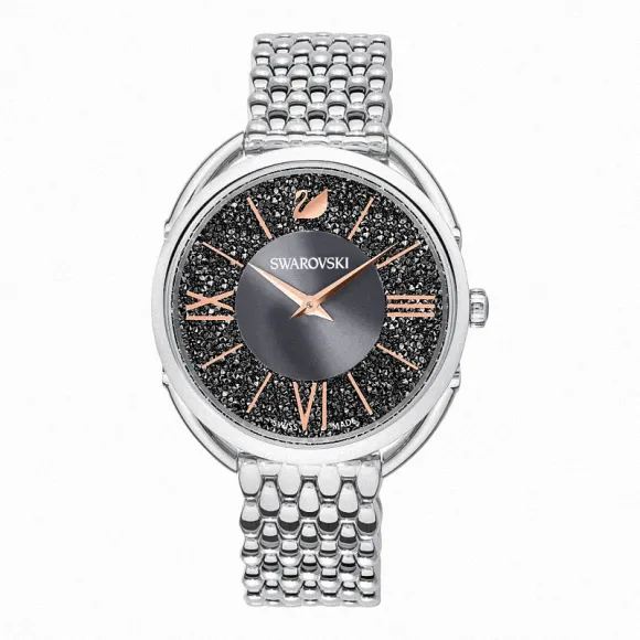 施华洛世奇/Swarovski Crystalline Glam 腕表, 金属手链, 灰色, 不锈钢 5452468-小迈步海淘品牌官网