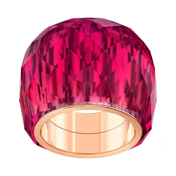 施华洛世奇/Swarovski Nirvana 戒指, 红色, 玫瑰金色调 PVD 5474377-小迈步海淘品牌官网