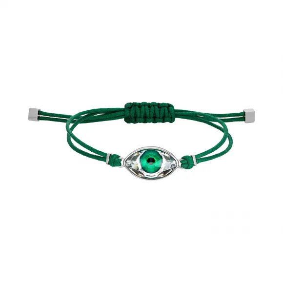 施华洛世奇/Swarovski Power Collection Evil Eye 手链, 绿色, 不锈钢 5508535-小迈步海淘品牌官网