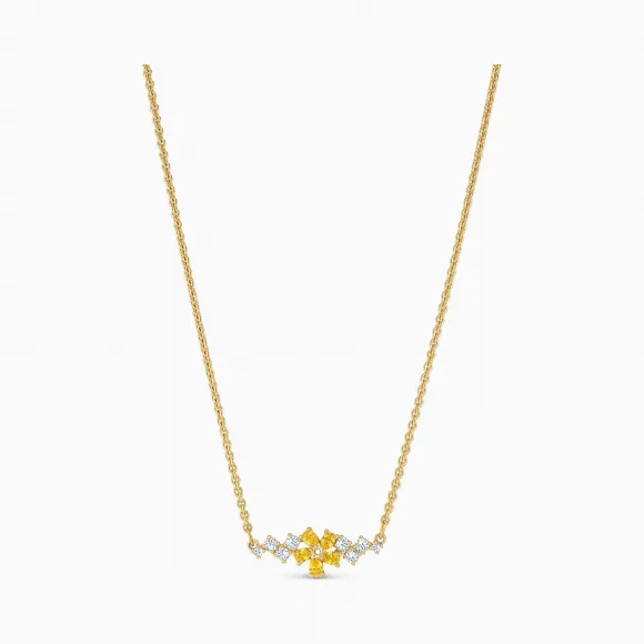 施华洛世奇/Swarovski Botanical 项链 黄色 镀金色 5535781-小迈步海淘品牌官网