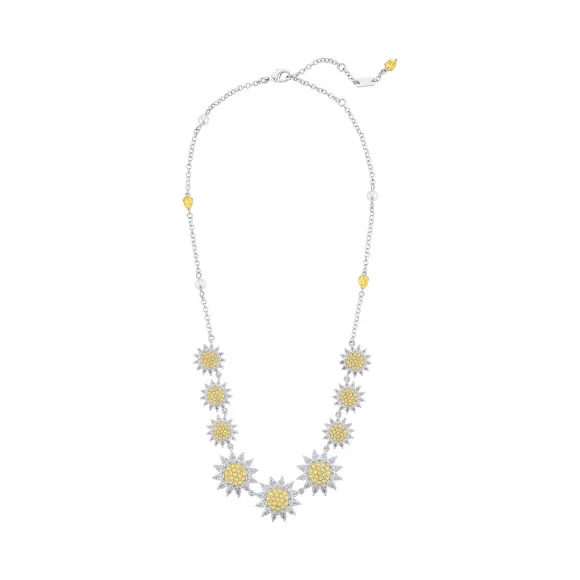 施华洛世奇/Swarovski 黄色 镀铑 项链 Botanical 项链 5535874-小迈步海淘品牌官网