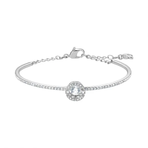 施华洛世奇/Swarovski Swarovski Sparkling Dance 手镯, 白色, 镀铑 5561882-小迈步海淘品牌官网