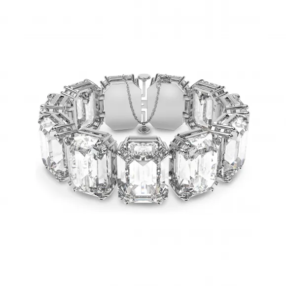 施华洛世奇/Swarovski Millenia 手链 超大仿水晶 八角形切割 白色 镀铑 5599192-小迈步海淘品牌官网